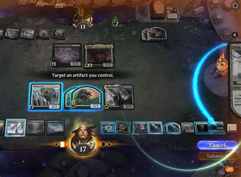 cannot target a permanent due to poor ui frustrating r magicarena