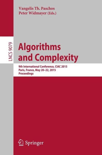 Algorithms And Complexity Fachbuch Bücherde