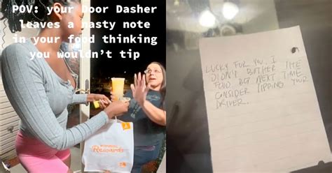 Deliver Driver Didn’t Think She Was Getting A Tip, So She Left A Nasty Note In The Bag. – ‘Lucky ...