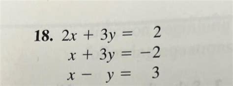 Solved 18 2x 3yx 3yx−y 2 −2 3in Exercises 15 36 Solve The