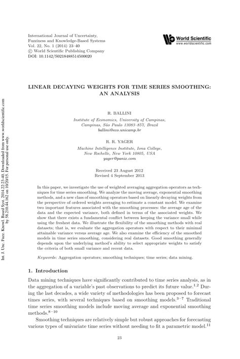 Pdf Recursive And Iterative Owa Operators