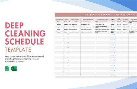 Editable Cleaning Templates In Excel To Download