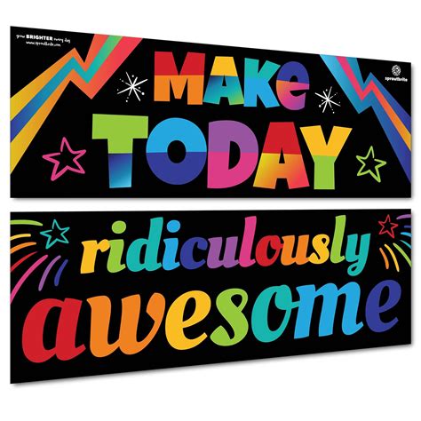 Sproutbrite Classroom Decorations Decor Posters Banners For