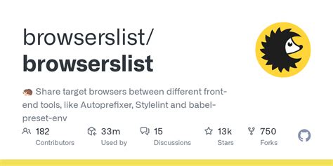 Github Browserslistbrowserslist 🦔 Share Target Browsers Between Different Front End Tools