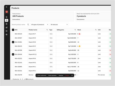 Bulk Action Ui Smarter Multi Select For Inventory Management By Jaka Permadi On Dribbble