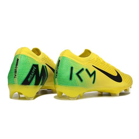 Nike Mercurial Vapor Xvi Elite Fg Soccer Cleats Mbappe Yellow Green