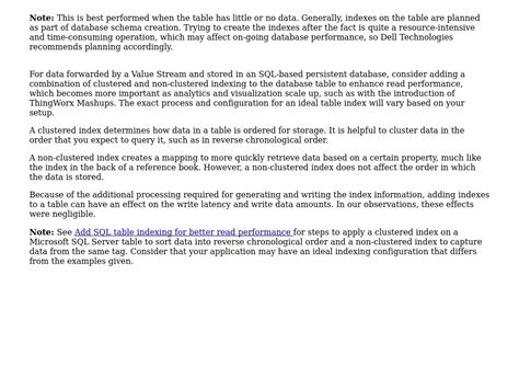 Adding Table Indexing In Sql For Better Read Performance Dell