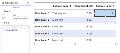 How To Use Calculation Grid In Displayr Displayr Help