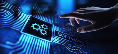 Software Development And Business Process Automation Internet And Technology Concept On Virtual