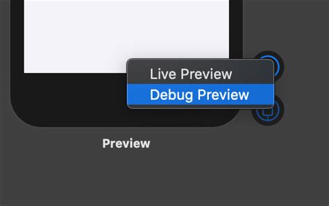 【swiftui】xcodeのライブプレビューにて、livepreviewとdebug Previewのメニューが出てこない件について
