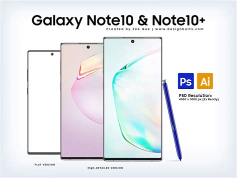 Free Samsung Galaxy Note Note Plus PSD Mockup Templates