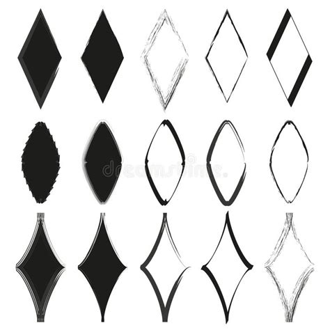 Geometric Shape Variety Creative Borders Set Decorative Design Frames Distinctive Border