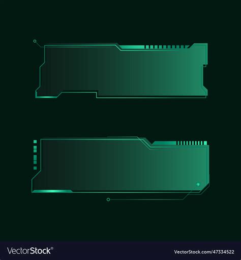 hud futuristic frames user interface element vector image