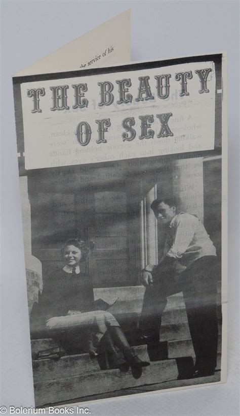 The Beauty Of Sex Brochure George Goris
