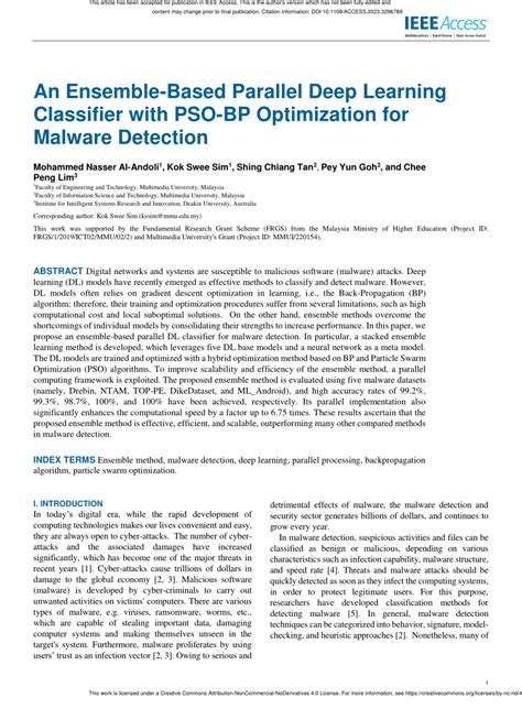 Pdf An Ensemble Based Parallel Deep Learning Classifier With Pso Bp