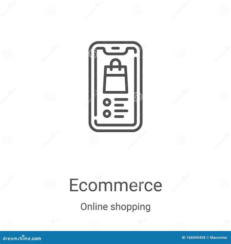 Ecommerce Icon Vector From Online Shopping Collection Thin Line Ecommerce Outline Icon Vector