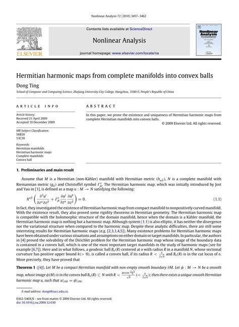(PDF) Hermitian harmonic maps from complete manifolds into convex balls - DOKUMEN.TIPS