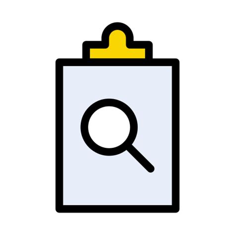 Document Icon Vector Stall Lineal Color