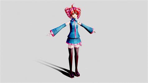 Hatsune Miku Project Diva Kasane Teto Download Free D Model By Mega Mix Oscar Dmodel