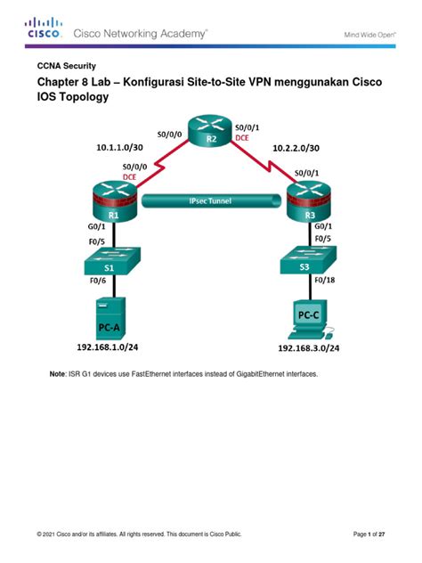 praktik ke 5 lab mengkonfigurasi site to site vpn menggunakan cli pdf