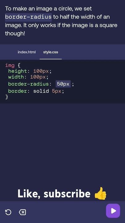 Day 51 Learn To Make An Image A Circle In Your Webpage Htmlcss Coding Programmingnew