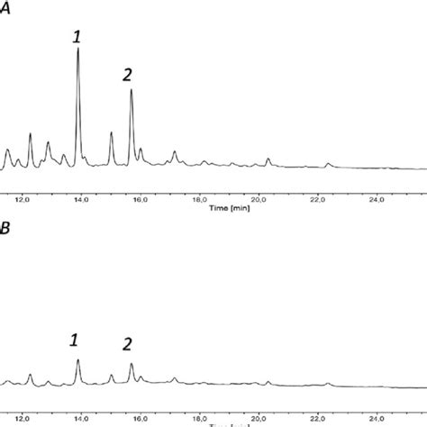 Chromatograms Of Tan A After Water A Or Methanol B Extraction Download Scientific Diagram