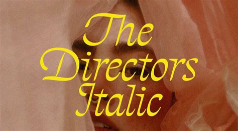 The Directors Italic Typeface By Tropical Type