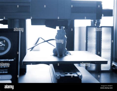 3d Printer Close Up The Process Of Working Of 3d Printer 3d Printer Printing Object From