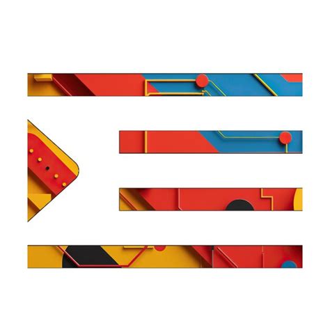 Image Icons Indent Minimal Color Block Flat Design Premium Ai