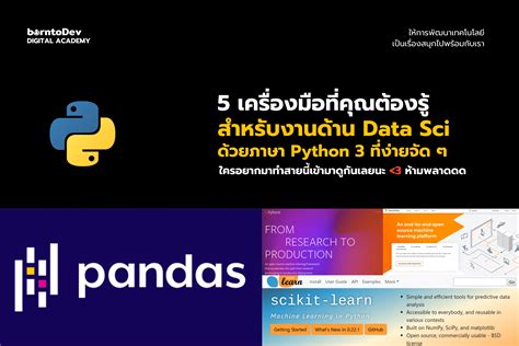 5 เครื่องมือที่คุณต้องรู้ สำหรับงาน Data Science ด้วย Python
