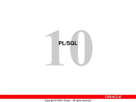 PPT PL SQL PowerPoint Presentation Free Download ID