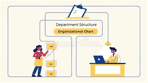 Department Structure Organizational Chart Business Hierarchy Vector Design Generative Ai Stock