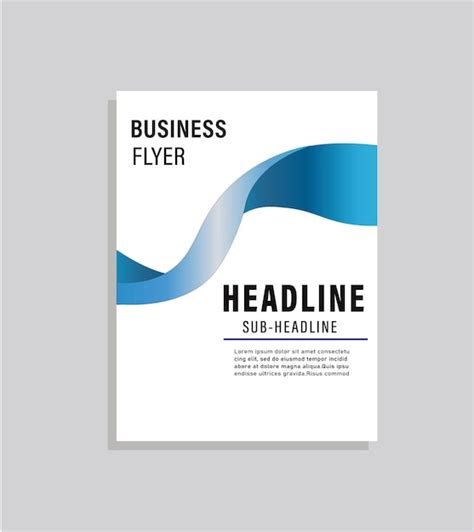 터 브로셔 플라이어 디자인 레이아웃 템플릿 프리미엄 벡터