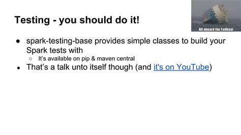 debugging apache spark scala and python super happy fun times 2017 ppt free download