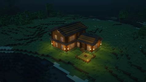 Spruce House Survival Build Tutorial Dl🏡43 Minecraft Map
