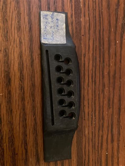 12 струнный гитарный бридж Martin из черного дерева 2020 х годов Ebony 12 String Ebony Guitar