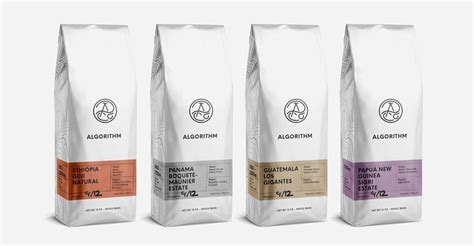 Algorithm Coffee Co On Behance Coffee Packaging Coffee Bag Design