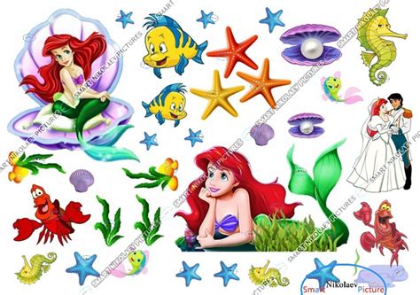 Картинки Русалонька на торт ціна відгуки продаж Купити Картинки Русалонька на торт в Rozetka