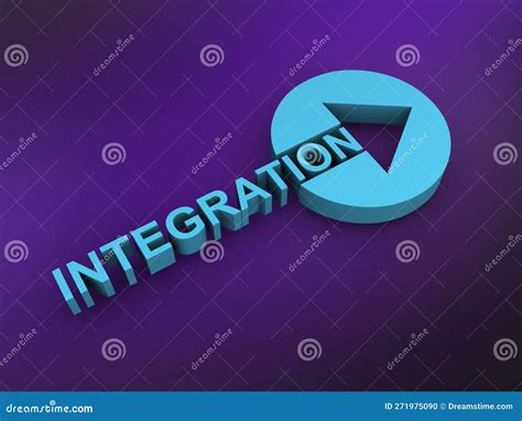 Integration Word On Purple Stock Illustration Illustration Of Digital 271975090
