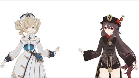 Mmd Barbara And Hu Tao Getcha Dl Youtube