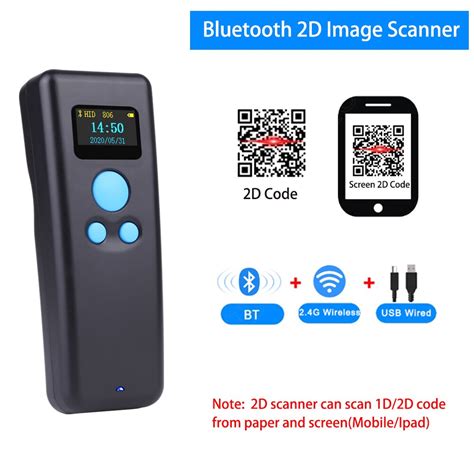 Portable 1d 2d Barcode Scanner Handheld Mini Bluet Grandado