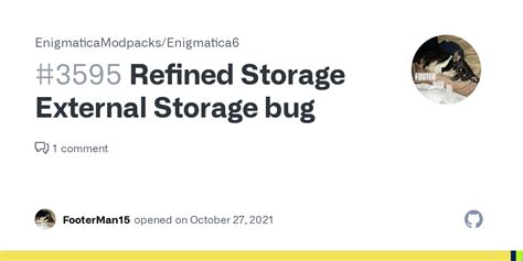 Refined Storage External Storage Bug · Issue 3595 · Enigmaticamodpacks