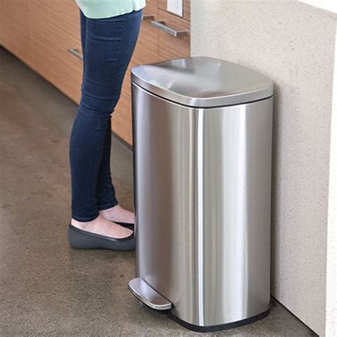 💥dream Best🔥 30l 50l Stainless Steel Step Trash Can Pedal Garbage Bin