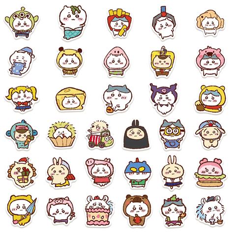 125 Sheets Of Original Cute Cartoon Chiikawa Stickers Popular Chiikawa