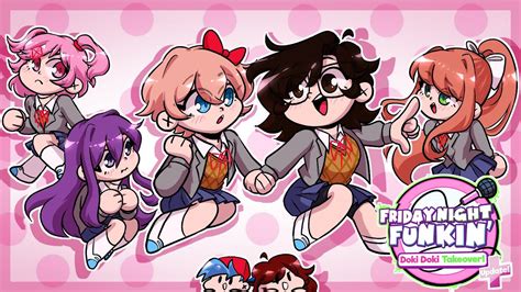Best Fnf Mod Update Doki Doki Takeover Plus Friday Night Funkin Youtube