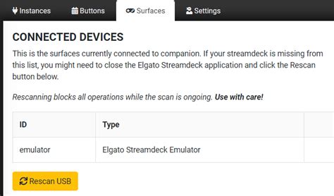 Problem Connecting Original Streamdeck To Companion Issue Bitfocus Companion GitHub
