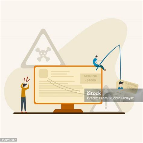 피싱 방법으로 개인 데이터를 훔치는 개념 디지털 지갑 해커 낚싯대와 후크를 사용하여 돈과 개인 데이터를 훔치는 사이버 도둑 벡터 일러스트레이션 피싱 사기 공격 가상현실에