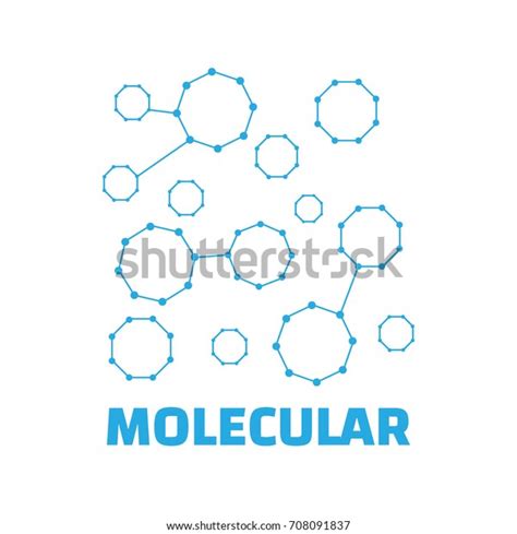 Molecular Structure Molecular Structural Coding Vector Stock Vector Royalty Free 708091837