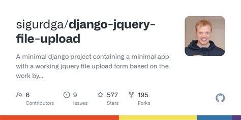 GitHub Sigurdga Django Jquery File Upload A Minimal Django Project Containing A Minimal App