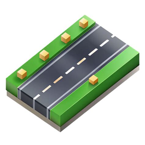 Extraordinary Distinctive Isometric Road With Clean Lines Scalable Minimal Design With